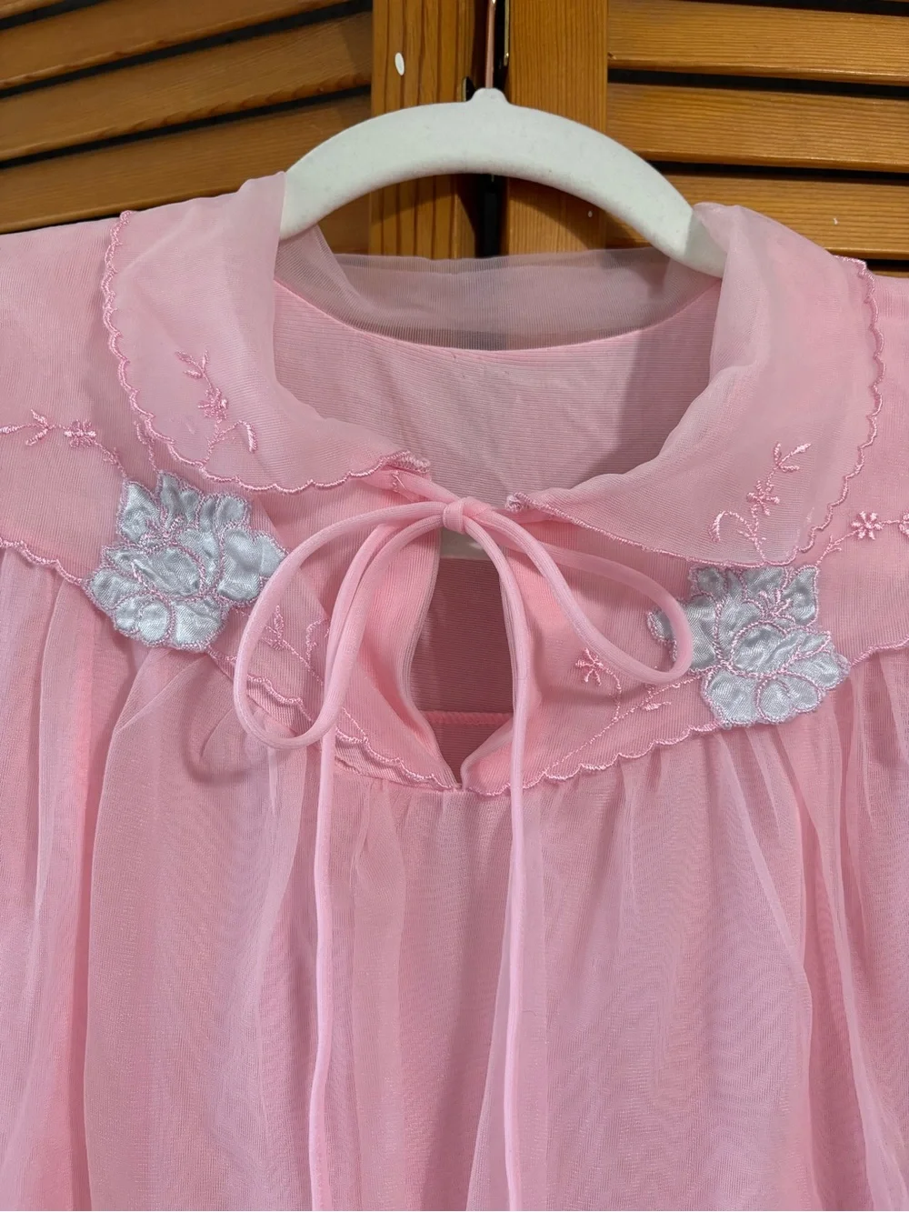 Intimates & Sleepwear | Vintage Pink Pajama Babydoll Top | Poshmark